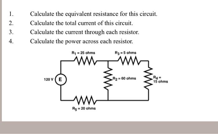 Solved Calculate The Equivalent Resistance For This Circuit Calculate