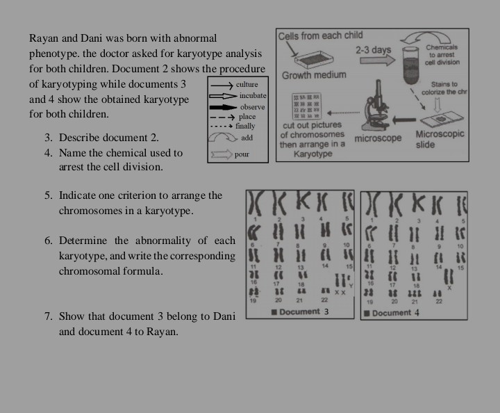 Rayan and Dani was born with abnormal phenotype. the doctor asked for ...