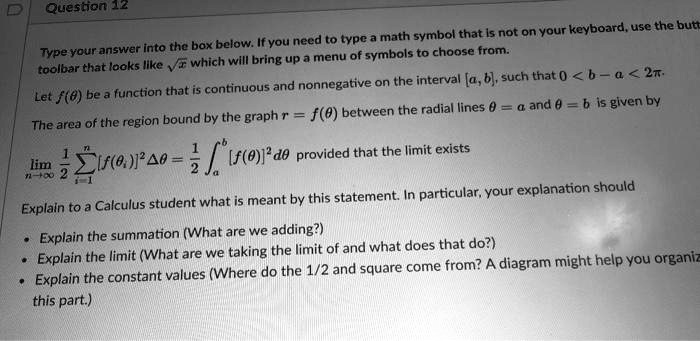 SOLVED: Questione2 Imath symbol that Is not on your keyboard; use the ...