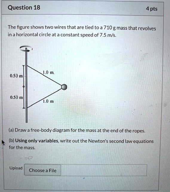 SOLVED: Question 18 4 pts The figure shows two wires that are tied to a ...