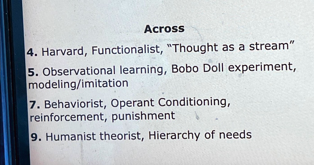 across 4 harvard functionalist thought as a stream 5 observational ...