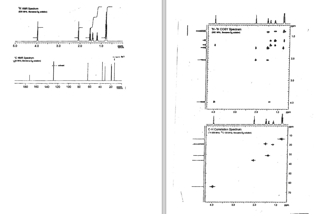 'H NMR Spectrum (500 MHz, Benzene-D6 solution) 5.0 4.0 3.0 2.0 1.0 ppm ...