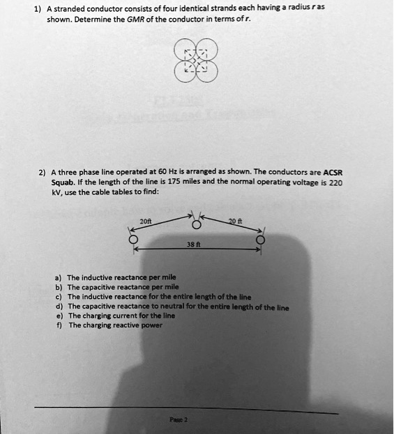 SOLVED: A stranded conductor consists of four identical strands, each having a radius r as shown ...