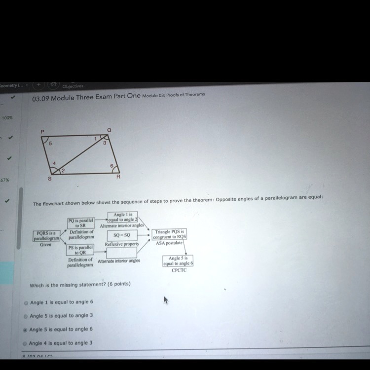 Geometry (.... Objectives 03.09 Module Three Exam Part One Module 03 ...