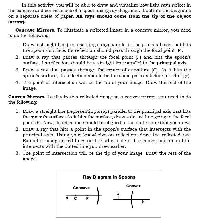 in this activity you will be able to draw and visualize how light rays ...