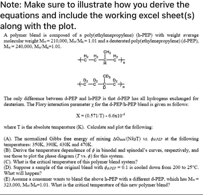 SOLVED: Note: Make sure to illustrate how you derive the equations and ...