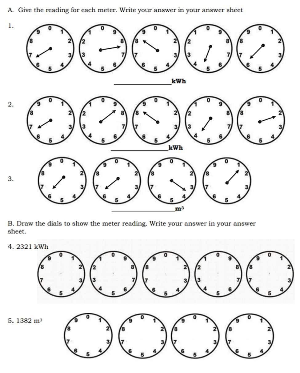 A. Give the reading for each meter. Write your answer in your answer ...