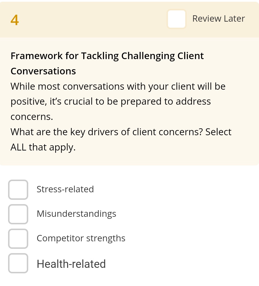 4 Review Later Framework for Tackling Challenging Client Conversations ...