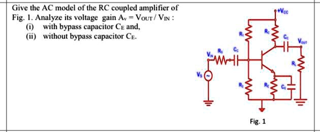 give the ac model of the rc coupled amplifier of fig1analyze its ...
