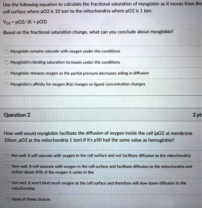 SOLVED: Use the following equation to calculate the fractional ...