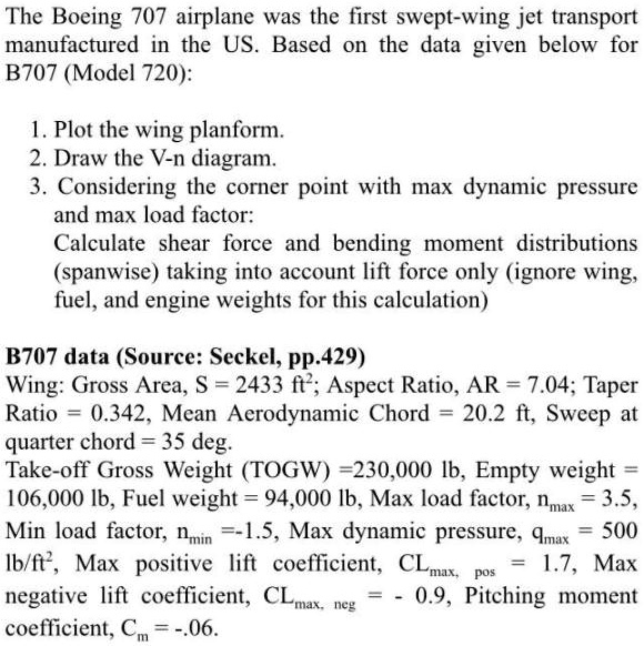 SOLVED: Need help with number 2 and 3. The Boeing 707 airplane was the ...