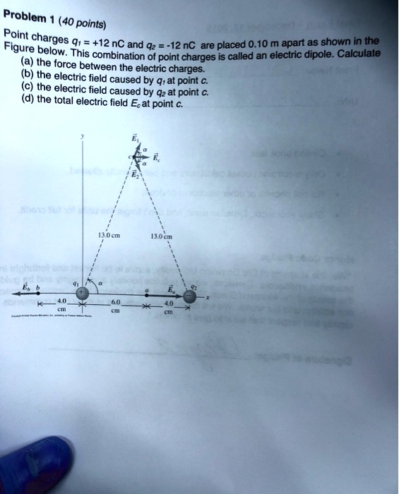 problem 40 points point charges figure below 9112nc and q2 12nc are ...