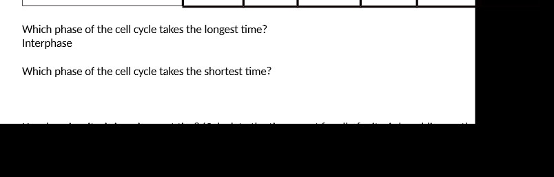 SOLVED: 'Which phase of the cell cycle takes the longest time ...