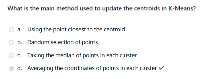 what is the main method used to update the centroids in k means a using ...