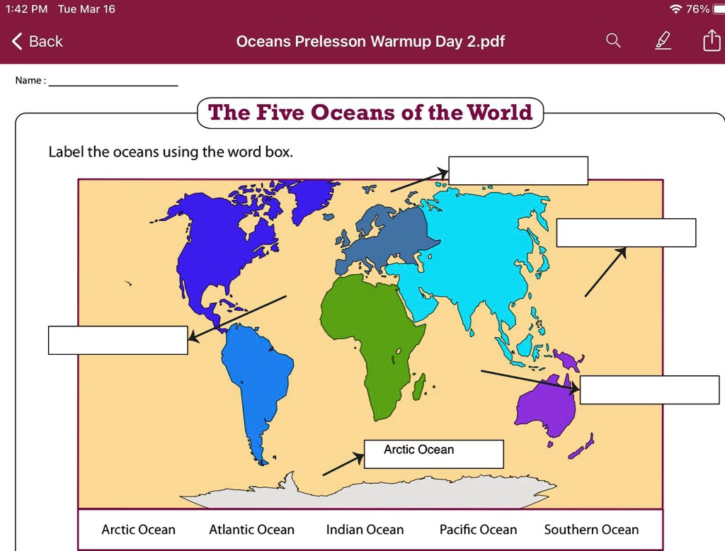 Ocean Definition Distribution Map Formation Facts 58 Off