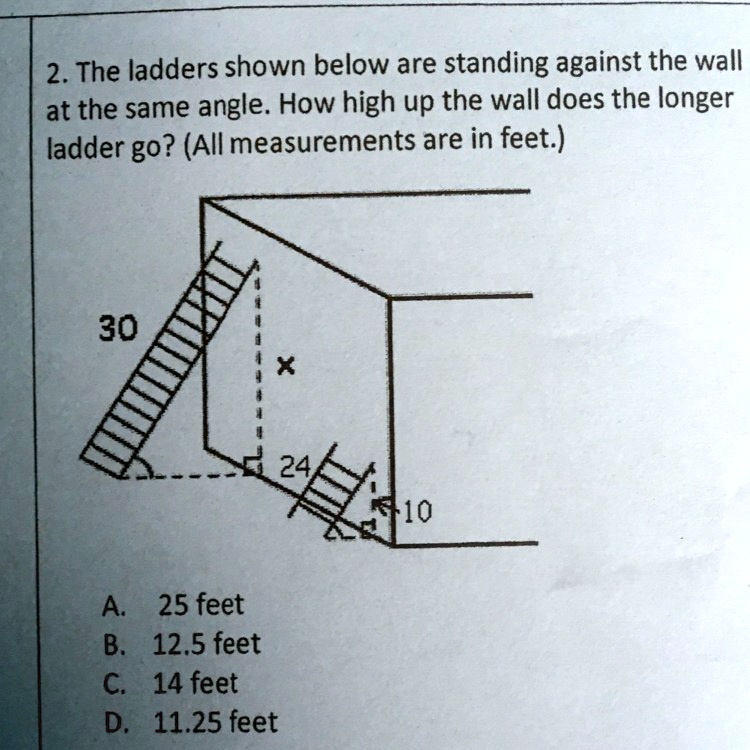 SOLVED: 'Can someone please help me with this question? 2. The ladders ...