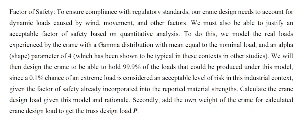 Factor of Safety: To ensure compliance with regulatory standards, our ...