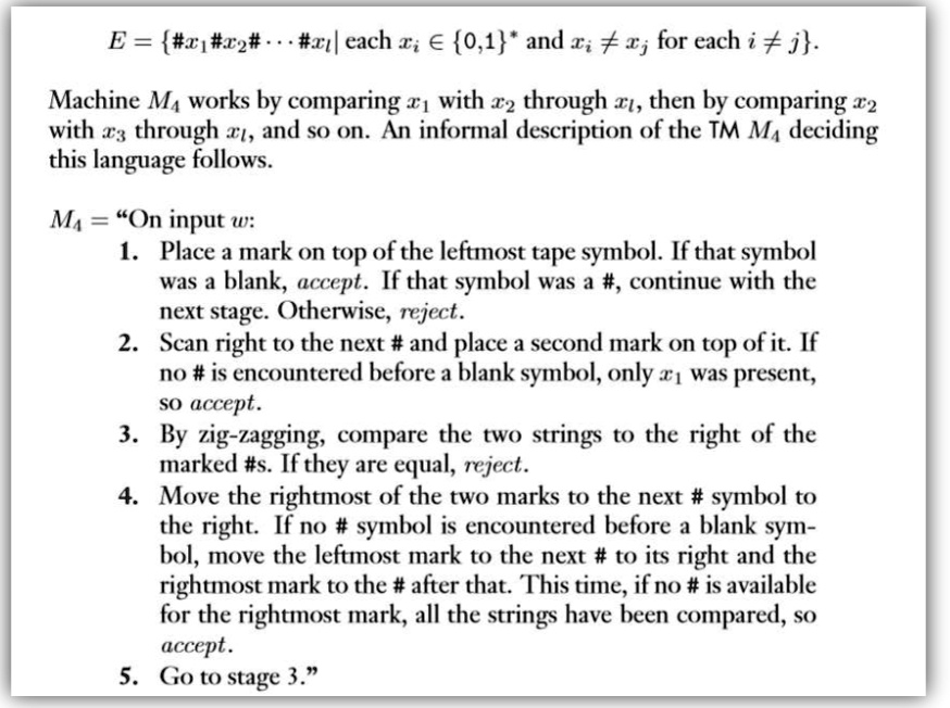 SOLVED: Using the below Turing Machine, show the step-by-step informal tracing of the string #00 ...