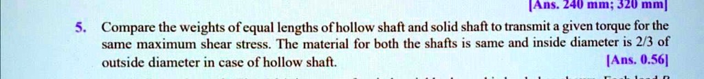 SOLVED: HAnS: 240 MM; 520 mm] Compare the weights of equal lengths ...