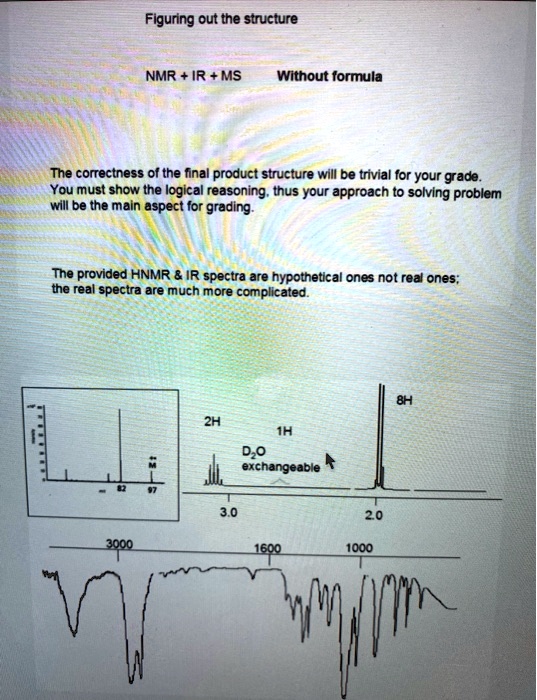 SOLVED:Figuring out the structure NMR IR + MS Without formula The correctness of the final ...