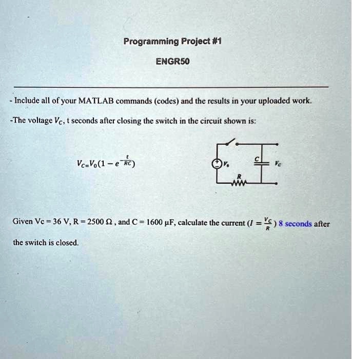 Solved Texts Programming Project 1 Include All Of Your Matlab Commands Codes And The