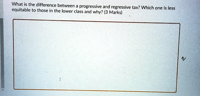 SOLVED: What is the difference between a progressive and regressive tax ...
