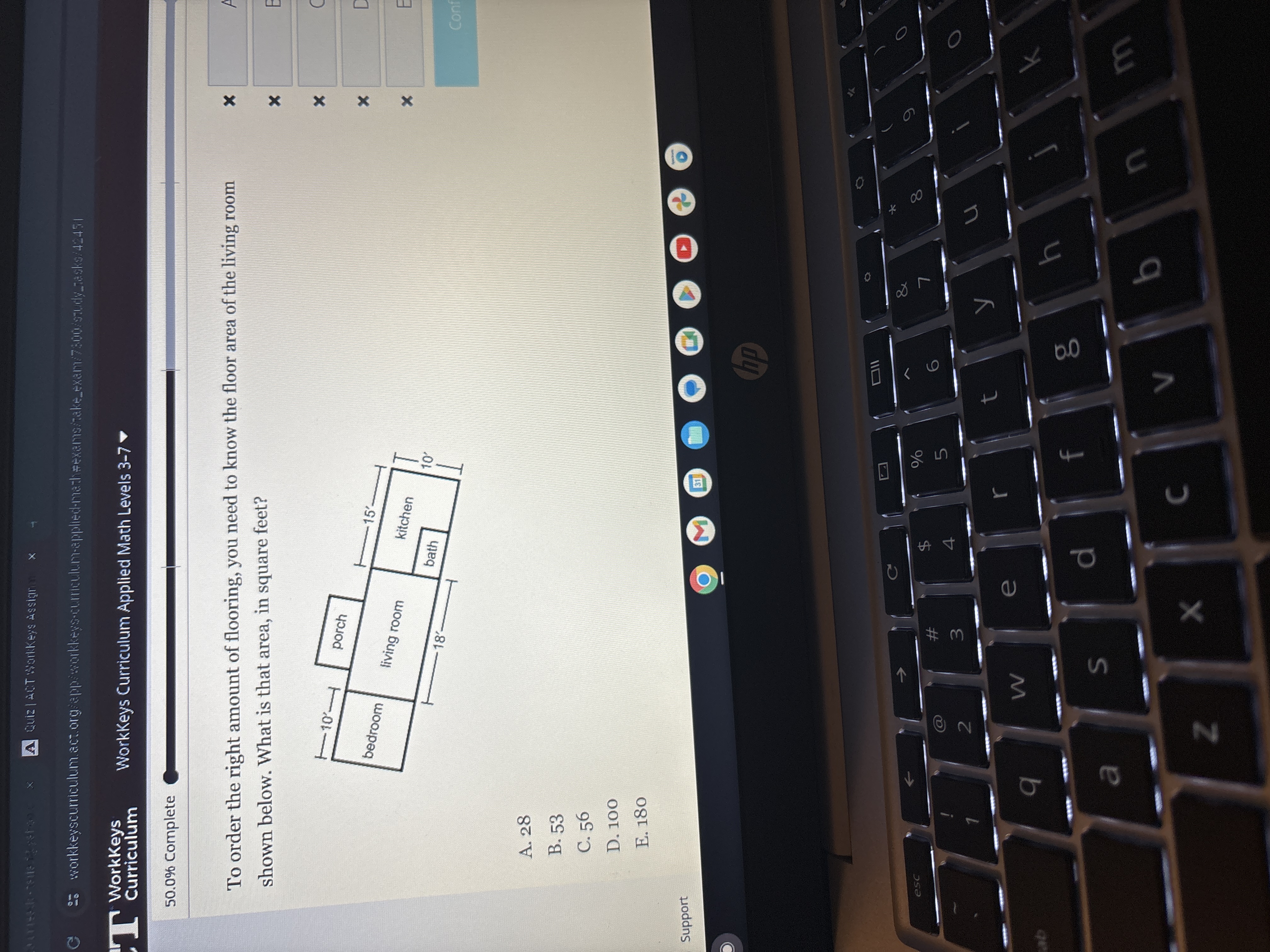 A WorkKeys Curriculum WorkKeys Curriculum Applied Math Levels 3-7 50. ...
