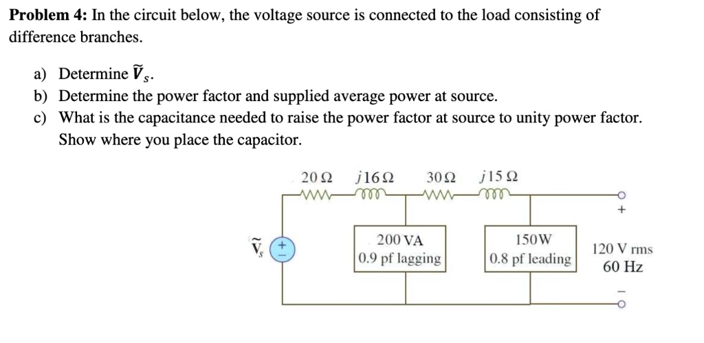 SOLVED: In the circuit below, the voltage source is connected to the ...