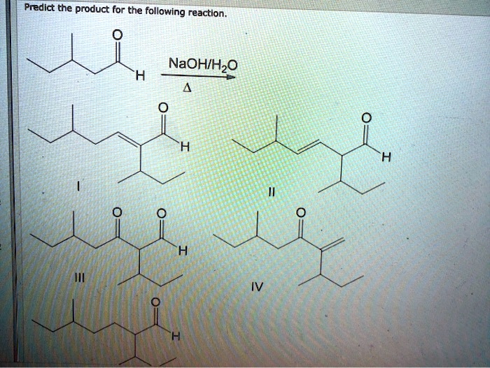 SOLVED: Predict the product for the following reaction: NaOH + H2O