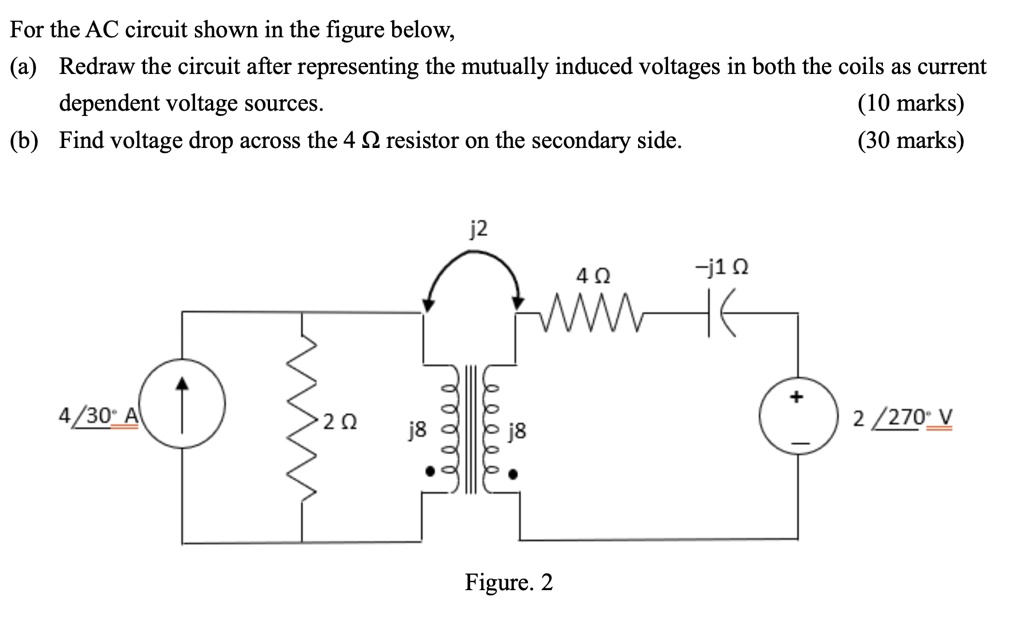 for the ac circuit shown in the figure below a redraw the circuit after ...