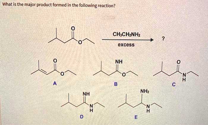 SOLVED: What is the major product formed in the following reaction? What is the major product ...