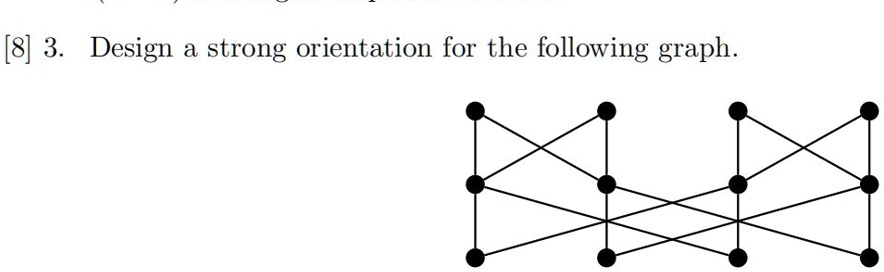 8 3 design a strong orientation for the following graph 06402