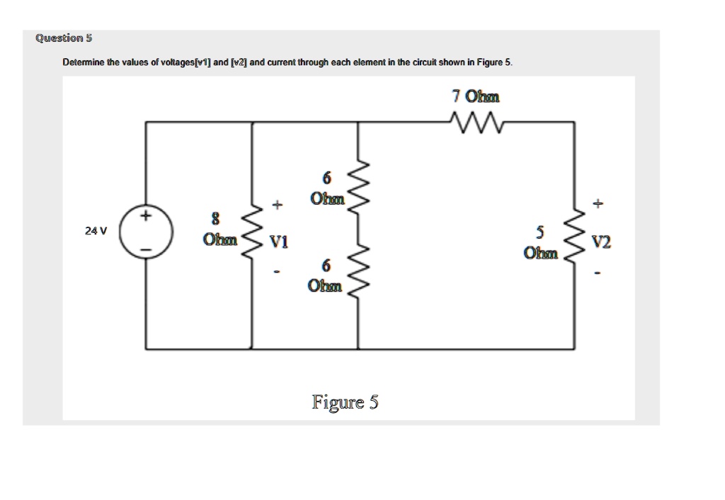 VIDEO solution: Determine the values of voltages [v1] and [v2] and the current through each ...