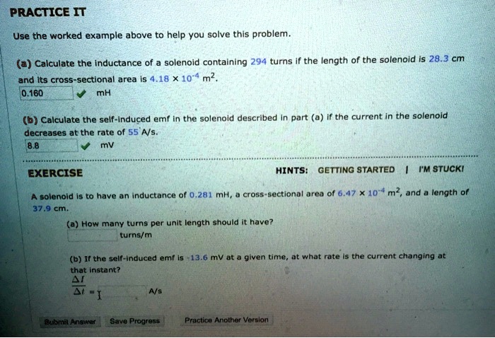 SOLVED: PRACTICE IT Use the worked example above to help you solve this problem (3) Calculate ...