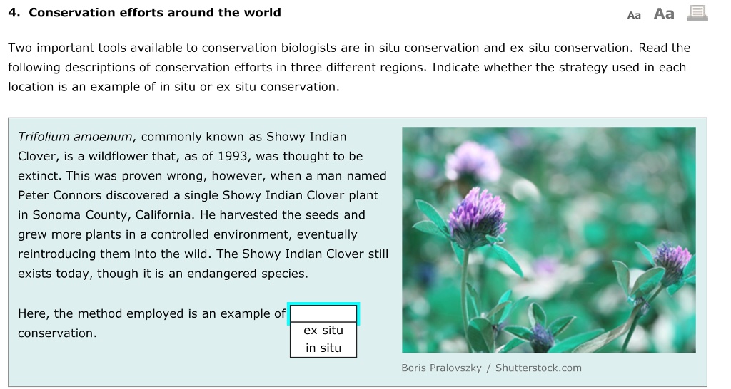 4. Conservation efforts around the world Two important tools available ...