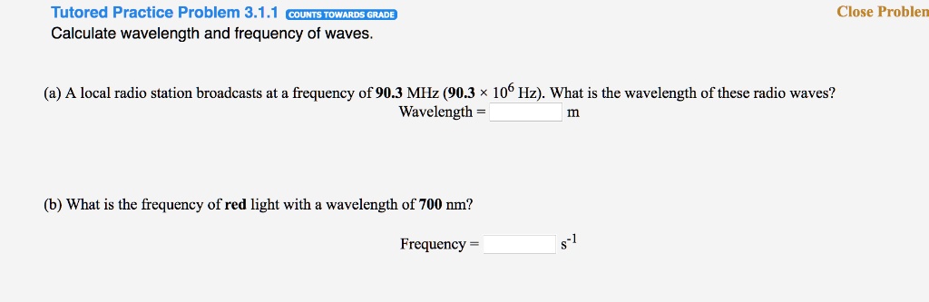 Tutored Practice Problem 3.1.1 COUNTS TOWARDS GRADE Calculate ...