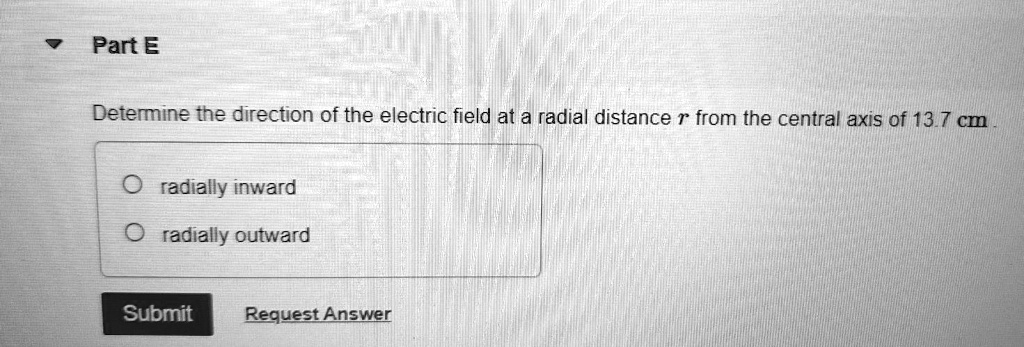 SOLVED: Part E Determine the direction of the electric field at a ...