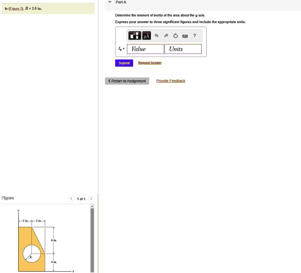 in figure 1 r 20 in determine the moment of inertia of the area about ...