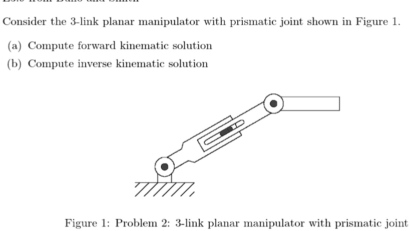 Consider the 3-link planar manipulator with prismatic joint shown in ...