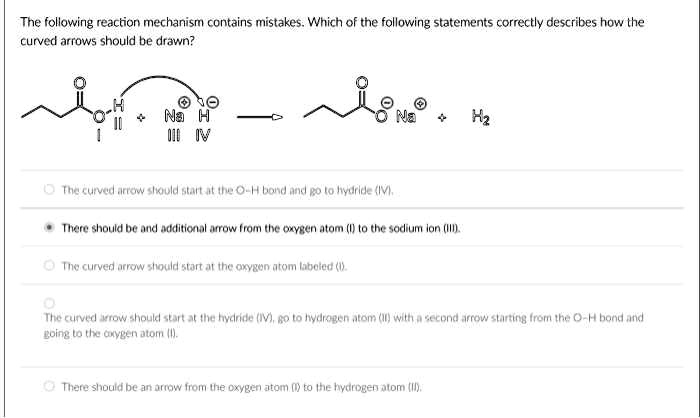 The following reaction mechanism contains mistakes. Which of the ...