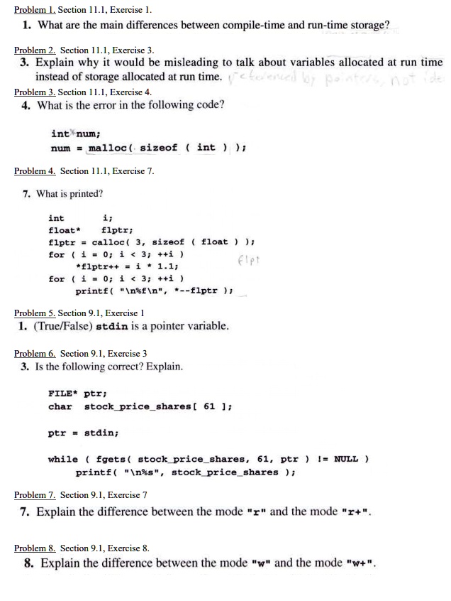 SOLVED: Problem 1. Section 11.1, Exercise 1. 1. What are the main ...
