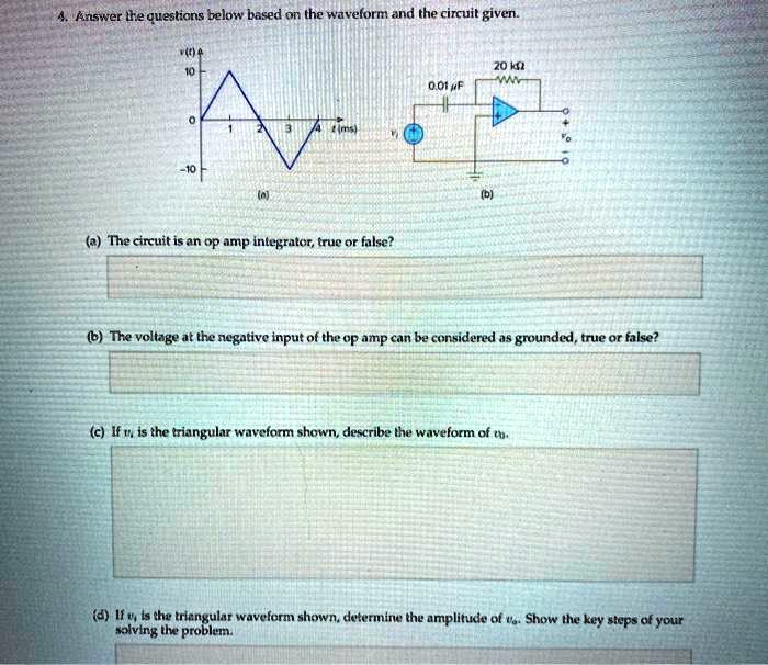 SOLVED: A. Answer the questions below based on the waveform and the ...