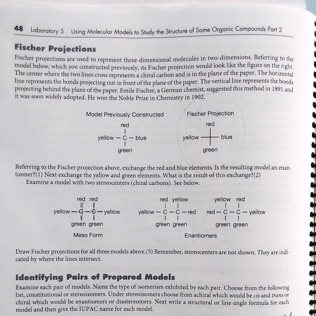 SOLVED:48 Laboratory Using Miclecular Models Study Ihe Structure of ...