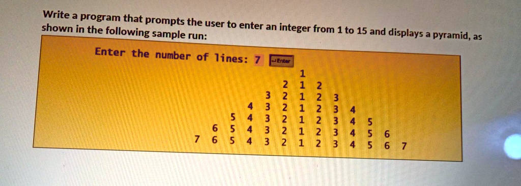 Solved Java Programming Write A Program That Prompts The User To Enter An Integer From 1 To 15