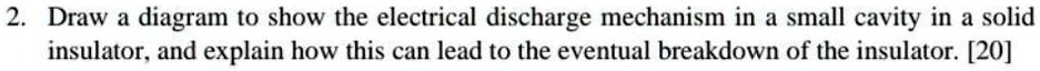 SOLVED: 2. Draw a diagram to show the electrical discharge mechanism in ...