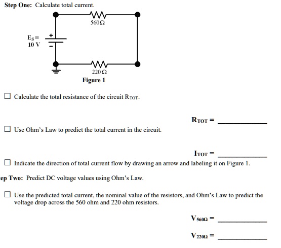 SOLVED: Calculate Total Current in the Resistor Below: Step One ... SOLVED: Calculate Total Current in the Resistor Below: Step One ...