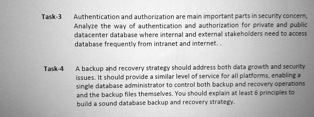 SOLVED: Task-3 Authentication and authorization are important parts in ...