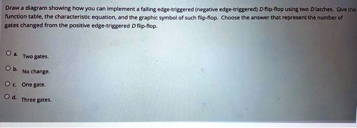 SOLVED: Draw a diagram showing how you can implement a falling edge ...