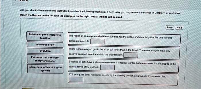 SOLVED: Texts: Can you identify the major theme illustrated by each of ...