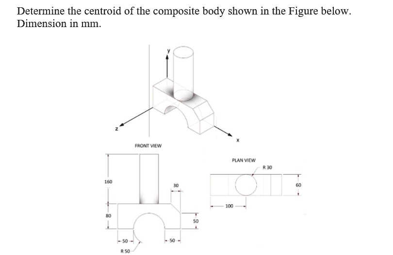 SOLVED: Determine the centroid of the composite body shown in the ...